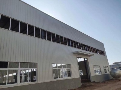 China “6800m² Silver Steel Factory in Algeria – Single-Skin Cladding ...